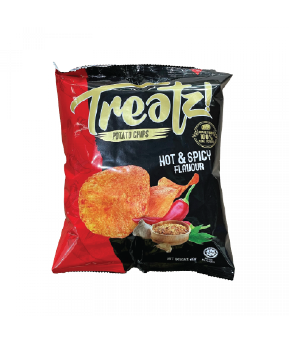 *Treatz Potato Chips Hot & Spicy Flv 60g